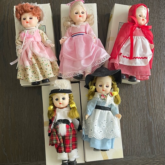 Other | Vintage Small Dolls Cinderella Red Riding Hood Little Bo Peep ...